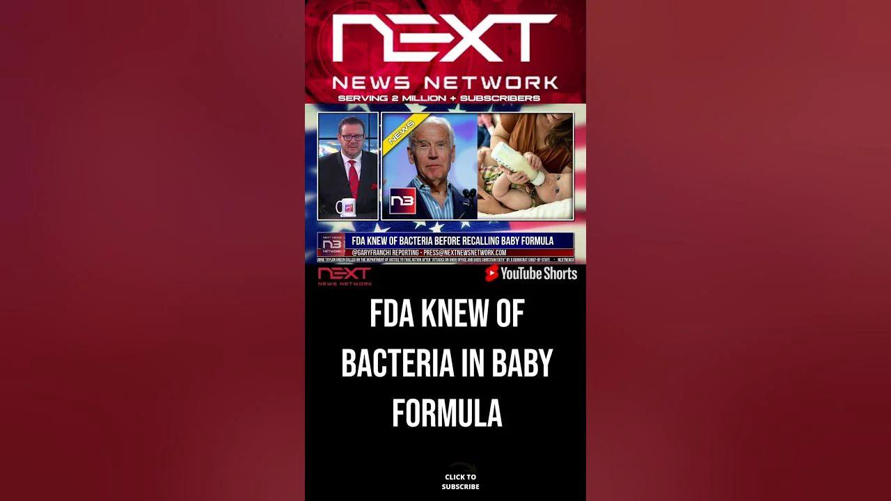 FDA Knew of Bacteria Before Recalling Baby Formula #shorts
