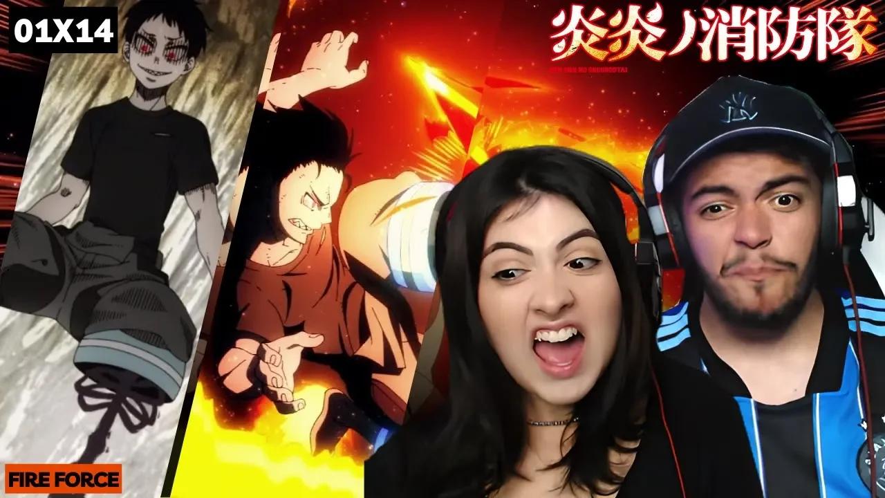 (SHINRA e BENIMARU vs INFERNAL! 🔥) REACT FIRE FORCE EPISÓDIO 14
