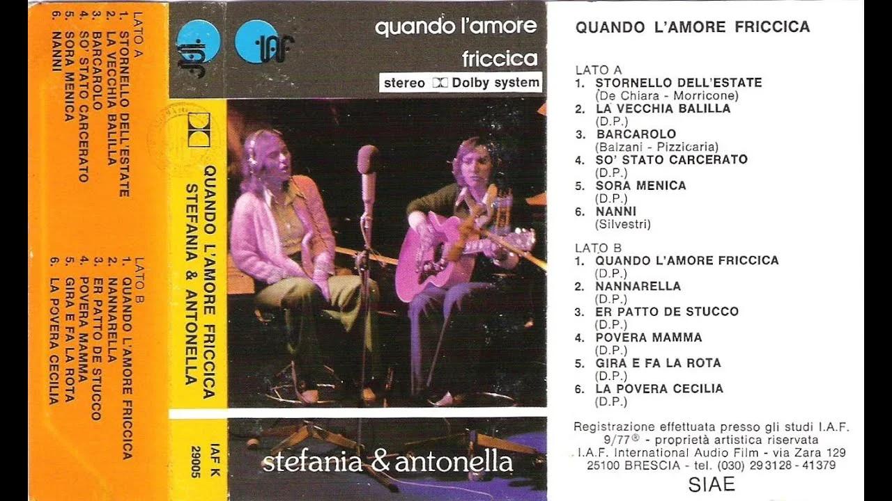 - STEFANIA & ANTONELLA - QUANDO L'AMORE FRICCICA - ( - IAF LP 29005 ...