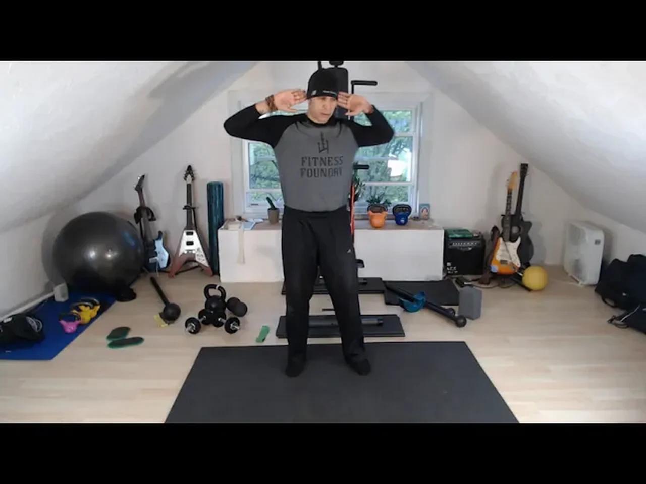 Hip hinge basics with Good Morning Variation. One minute or less exercise!