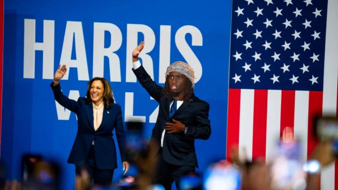Kai Cenat & Kamala Harris Campaign Stream