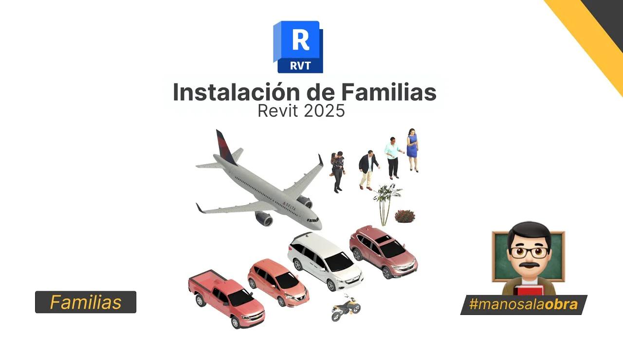 Como Descargar e Instalar Las familias en Revit 2025