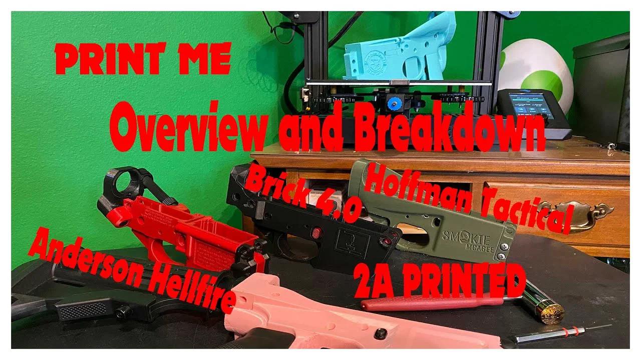 3D printed AR Lower's!! Overview of the Anderson Hellfire, Hoffman ...