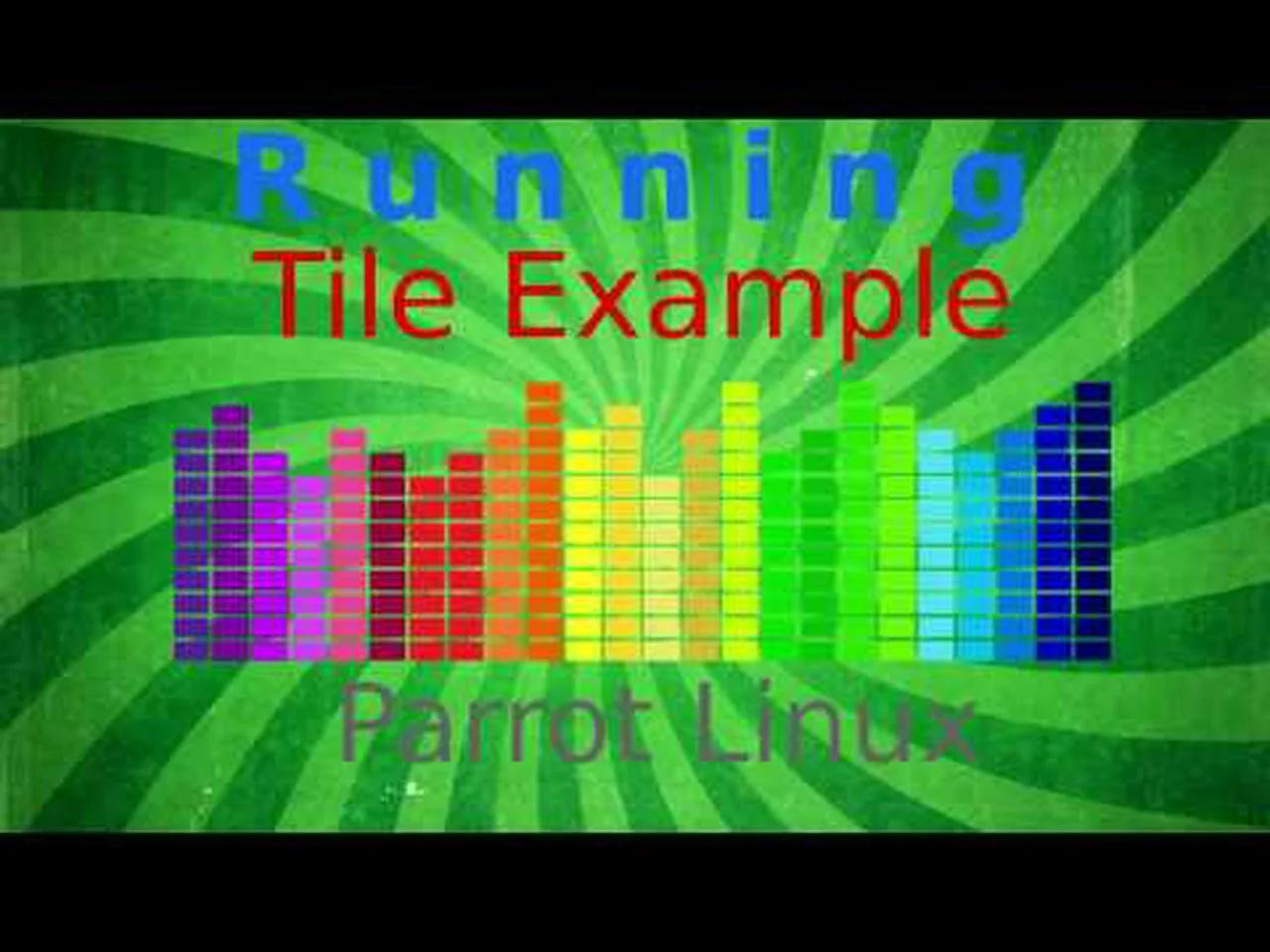How to Run Tile Shiny Example with Terminal on Parrot Security Linux byNP