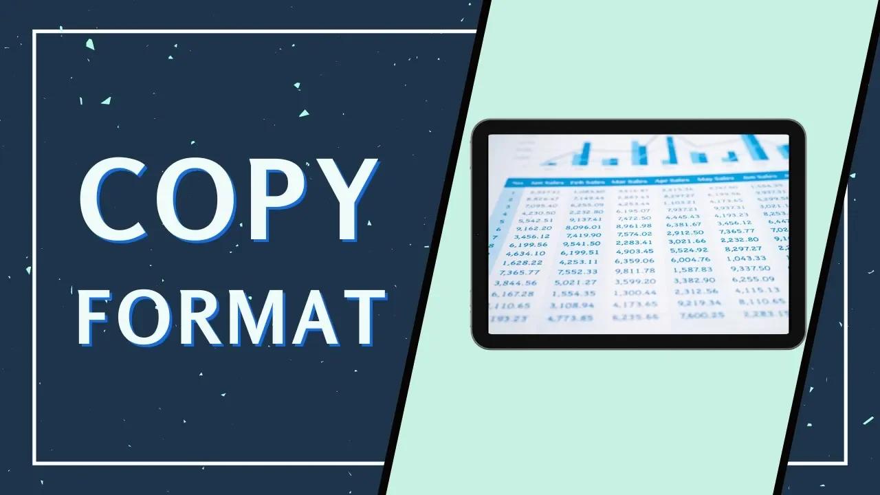 Excel Tutorial Copy Formatting With Keyboard Shortcuts
