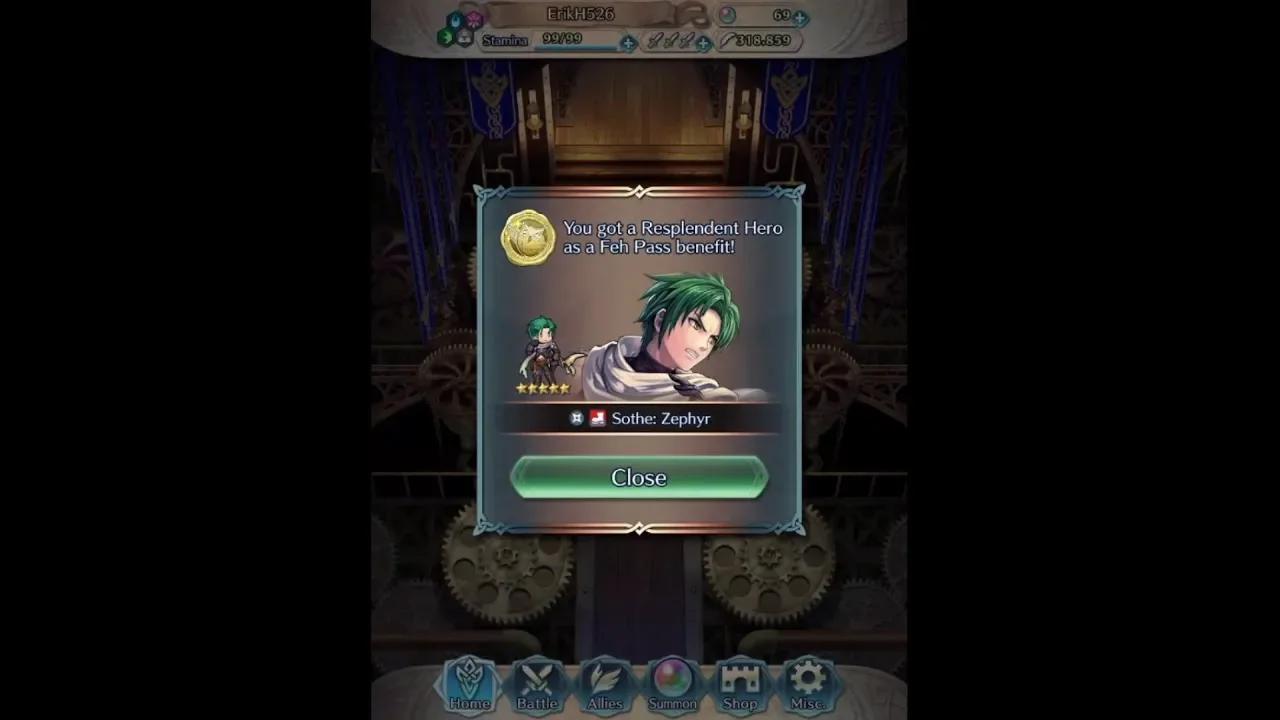 ErikH526 - Fire Emblem Heroes - Resplendent Sothe Gift - 09-25-2021