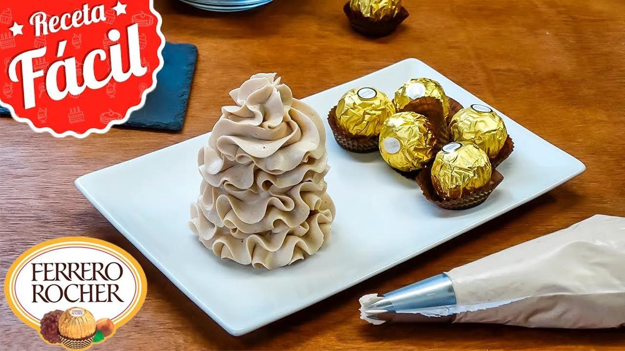 Como hacer Crema Ferrero Rocher Ideal para Decoración de tartas ...