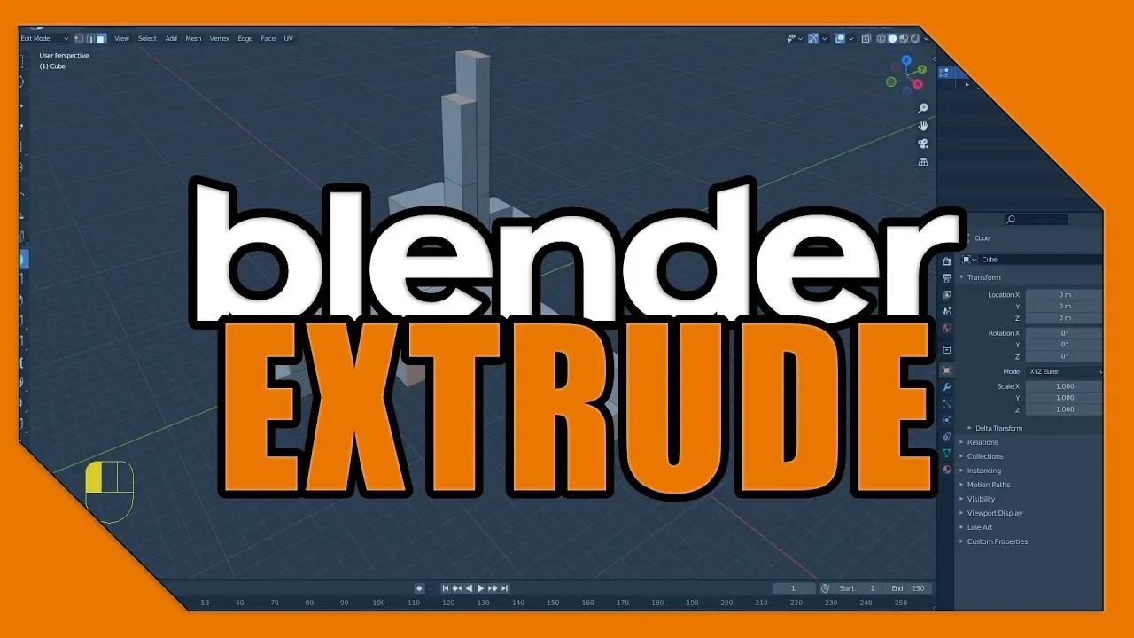 BLENDER EXTRUDE | Extrude Individual | Extrude Along Normals Nasıl ...