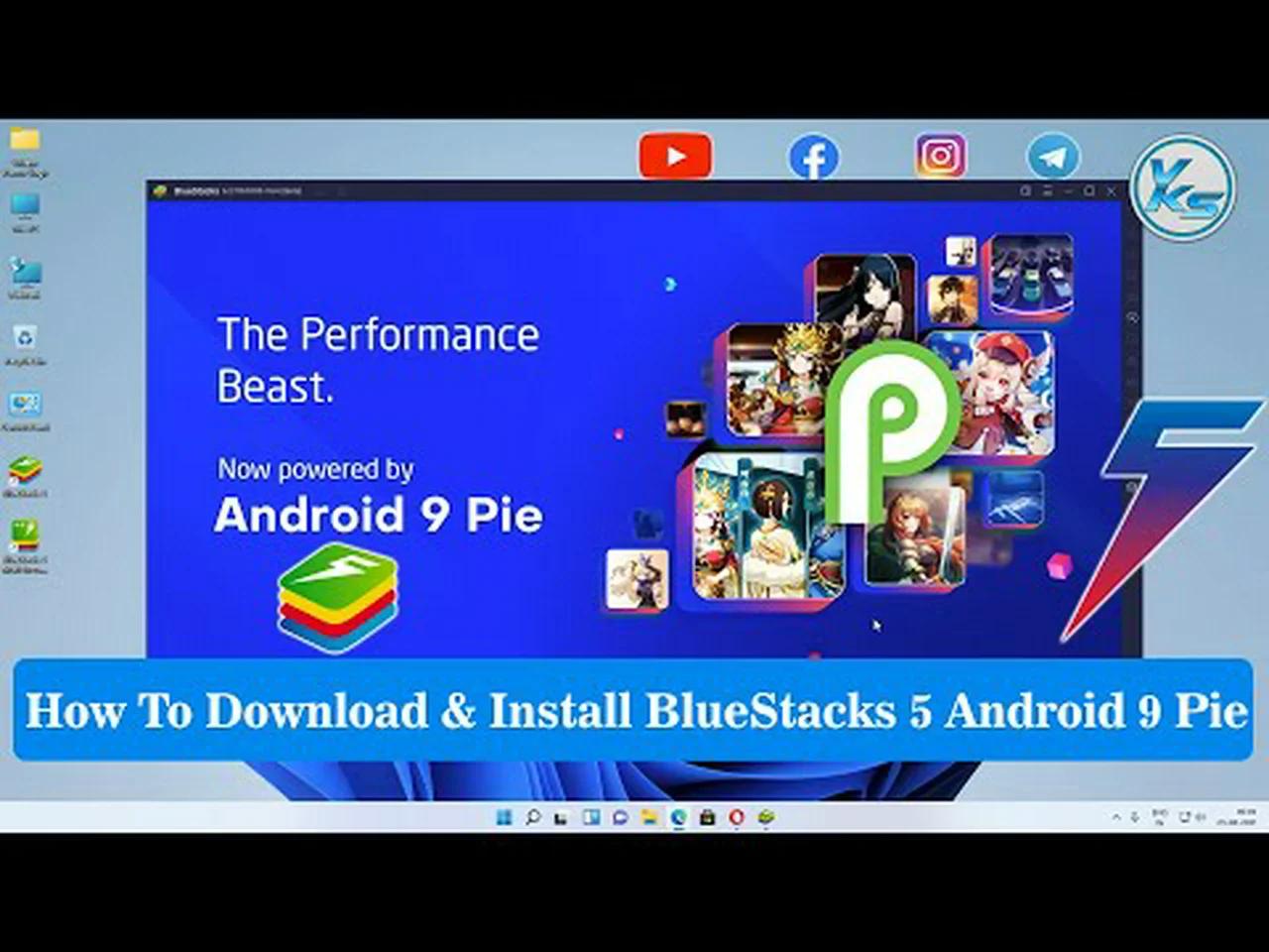 How To Download And Install BlueStacks 5 Android 9 Pie On Windows 11/10 ...
