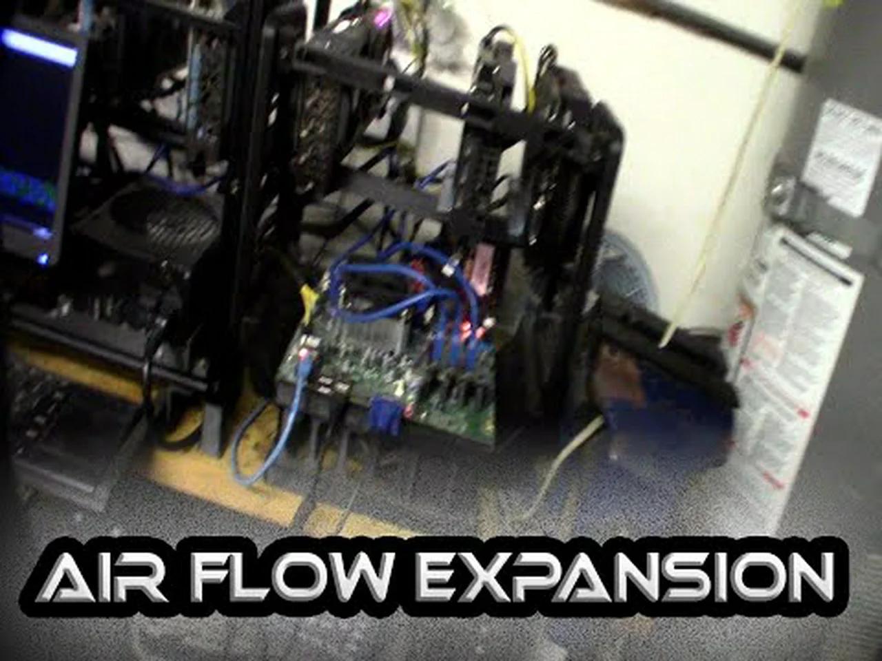 3D Printed Crypto Mining Rig Modular Compact GPU Mining Frame Air Flow ...