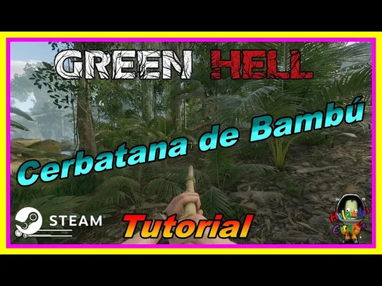 Como hacer una Cerbatana de Bambú en Green Hell 🌴 Tutorial 2023