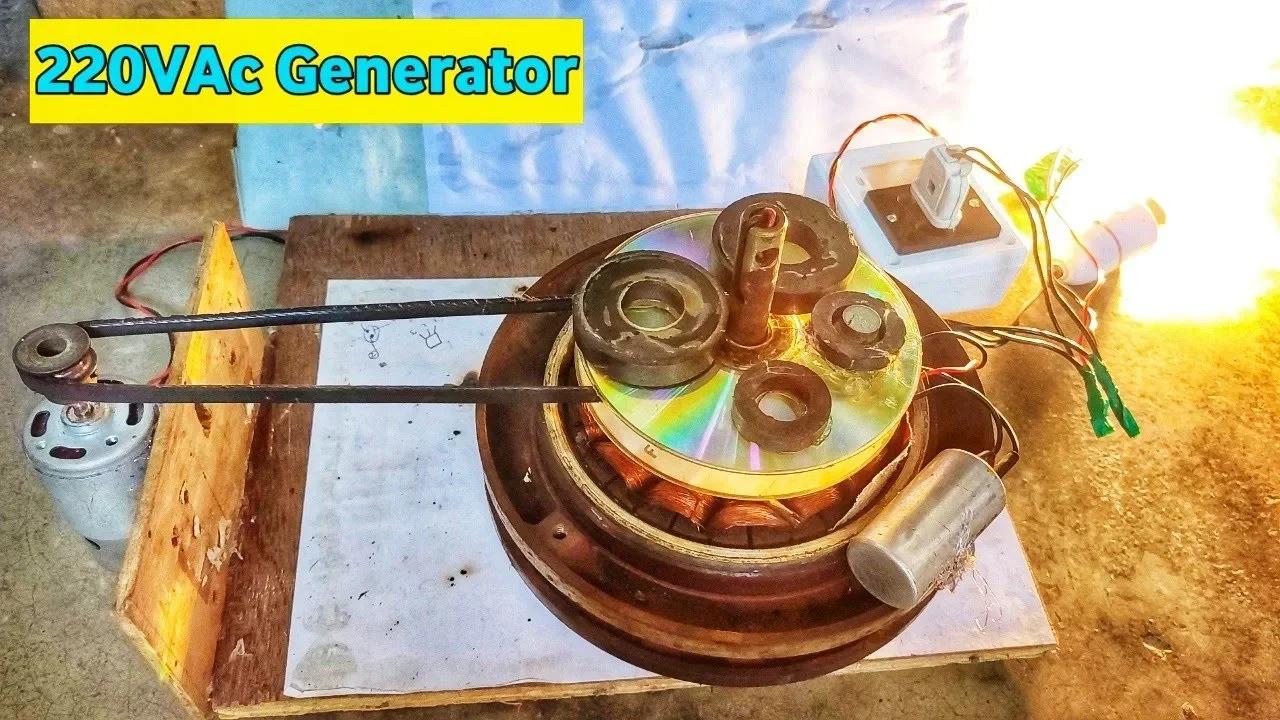 How To Make 220V Powerful Dynamo generator At home , from Fan