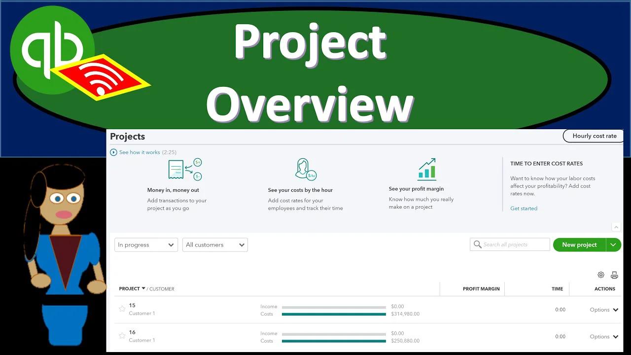 Project Overview 10 QuickBooks Online Job Costing 2020