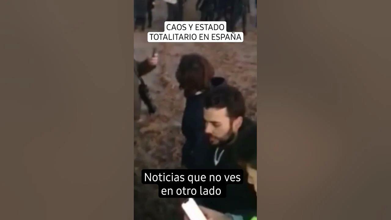 Los agricultores españoles reprimidos fuertemente por la policía. #españa