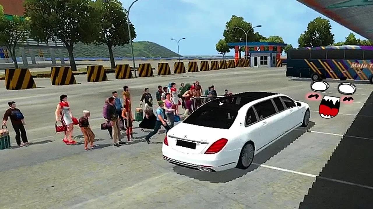 Mercedes-Maybach VIP TOUR Mod BUSSID Steering Wheel Car Game