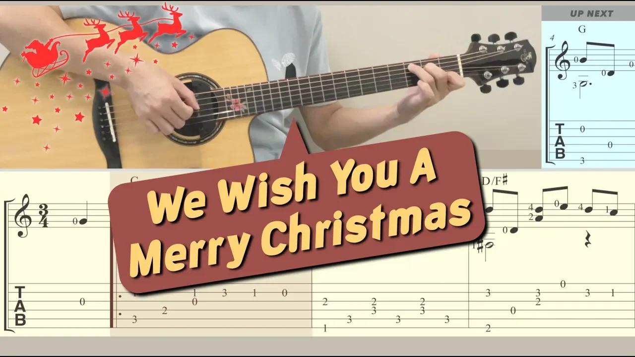 We Wish You A Merry Christmas (Guitar) [Revised version] [Notation + TAB]