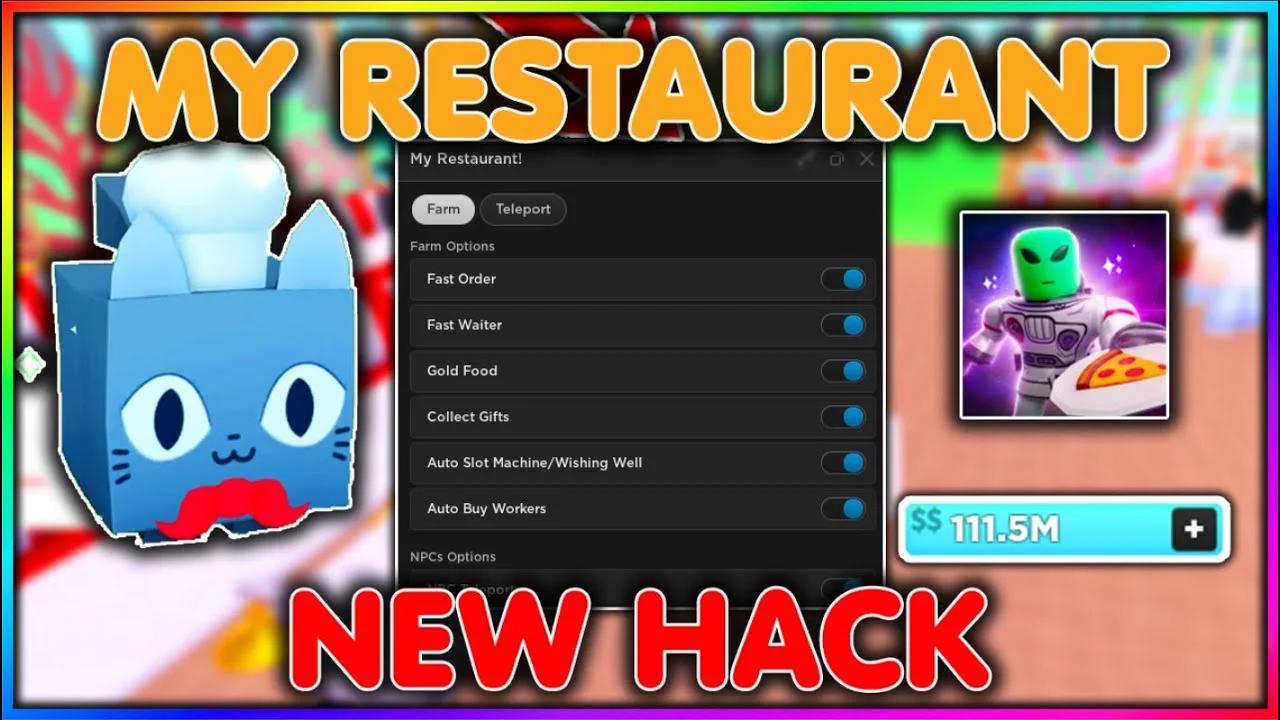 My Restaurant Roblox Script Hack GUI [FREE HUGE👽] | *PASTEBIN 2023*