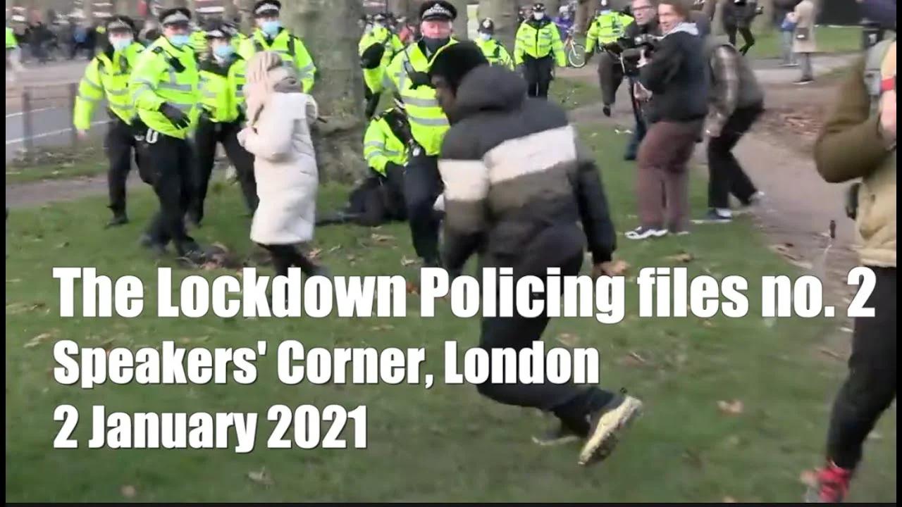 The Lockdown Policing files no2 Speakers' Corner Arrests 2 January 2021
