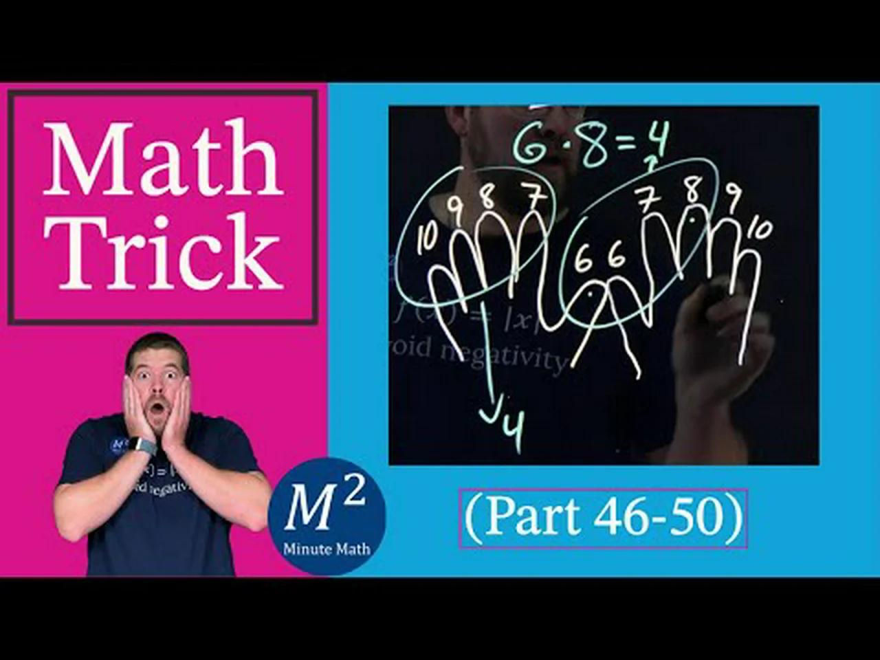 5 More Minute Math Tricks (Vedic Maths) (46-50) #shortscompilation