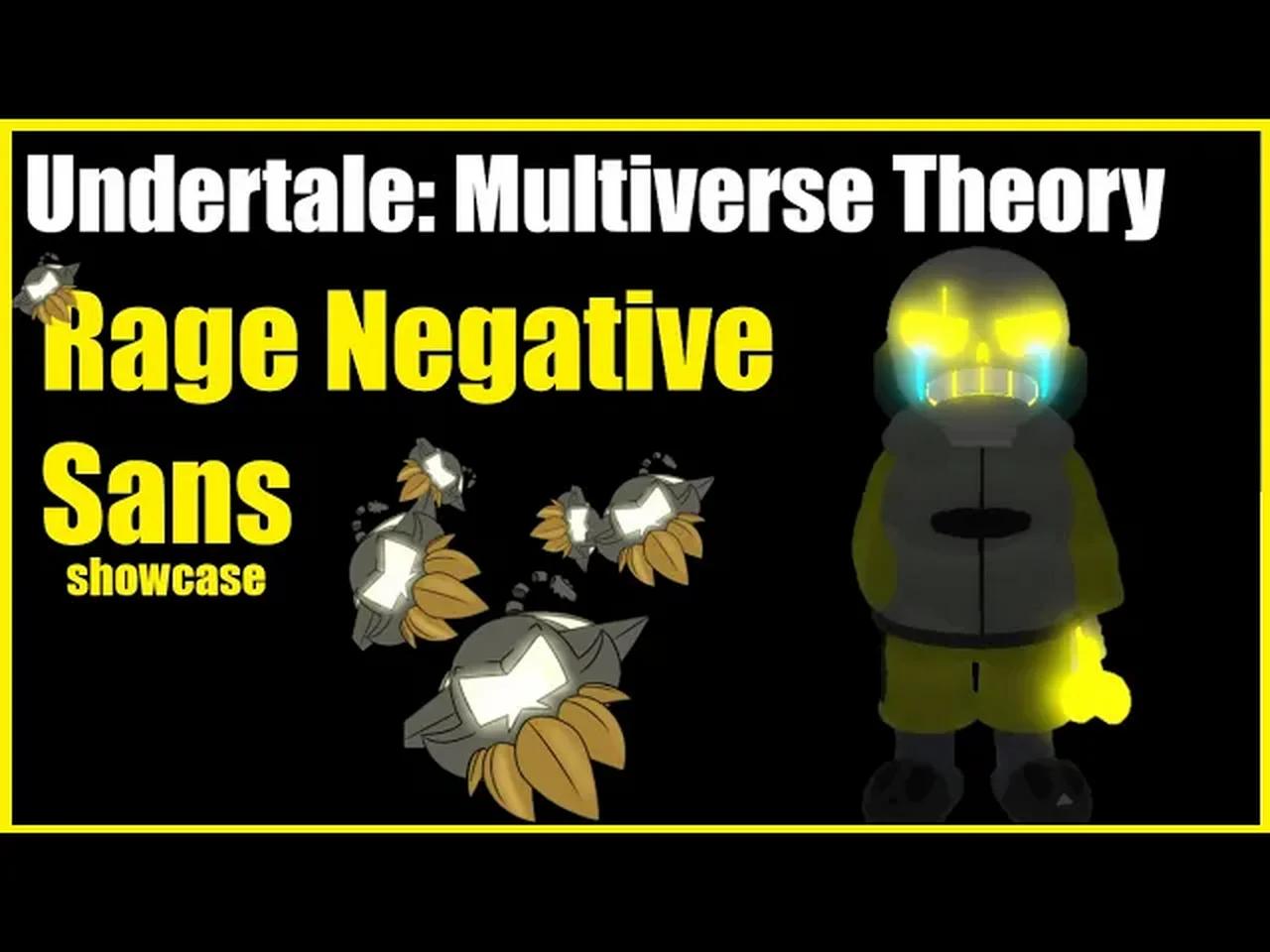 [Roblox Undertale: Multiverse Theory] Rage Negative Sans showcase