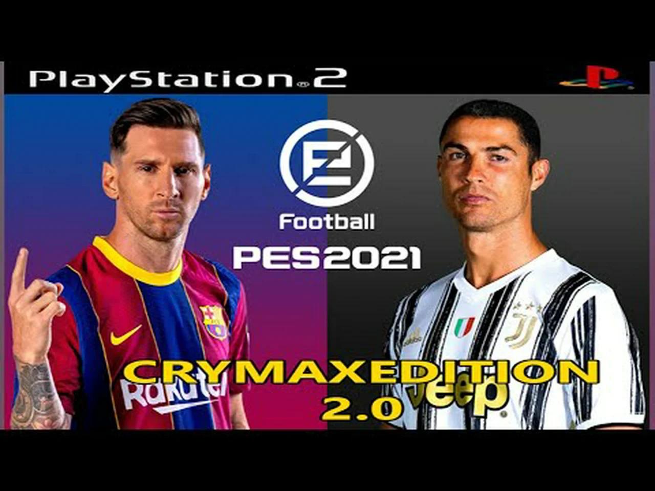 PES 2021 PS2 DLC 2.0 LANÇAMENTO EDITOR CRYMAX