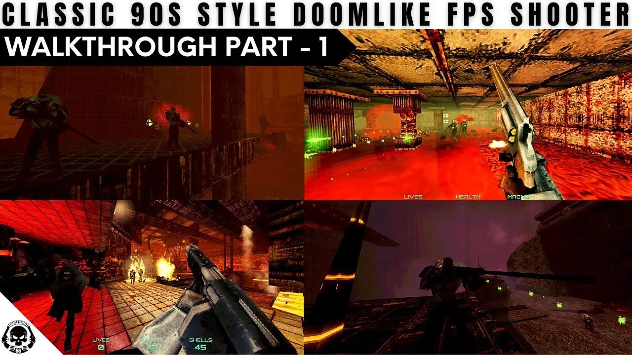 INCISION - 90s Classic Doom like FPS - Full Gameplay Walkthrough Part - 1