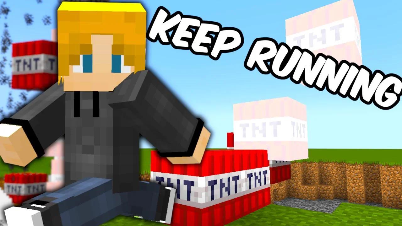 Minecraft, but TNT Spawns When Standing Still...