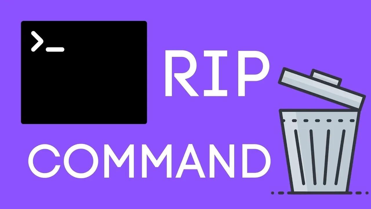 The RIP command - Delete Directories Easily