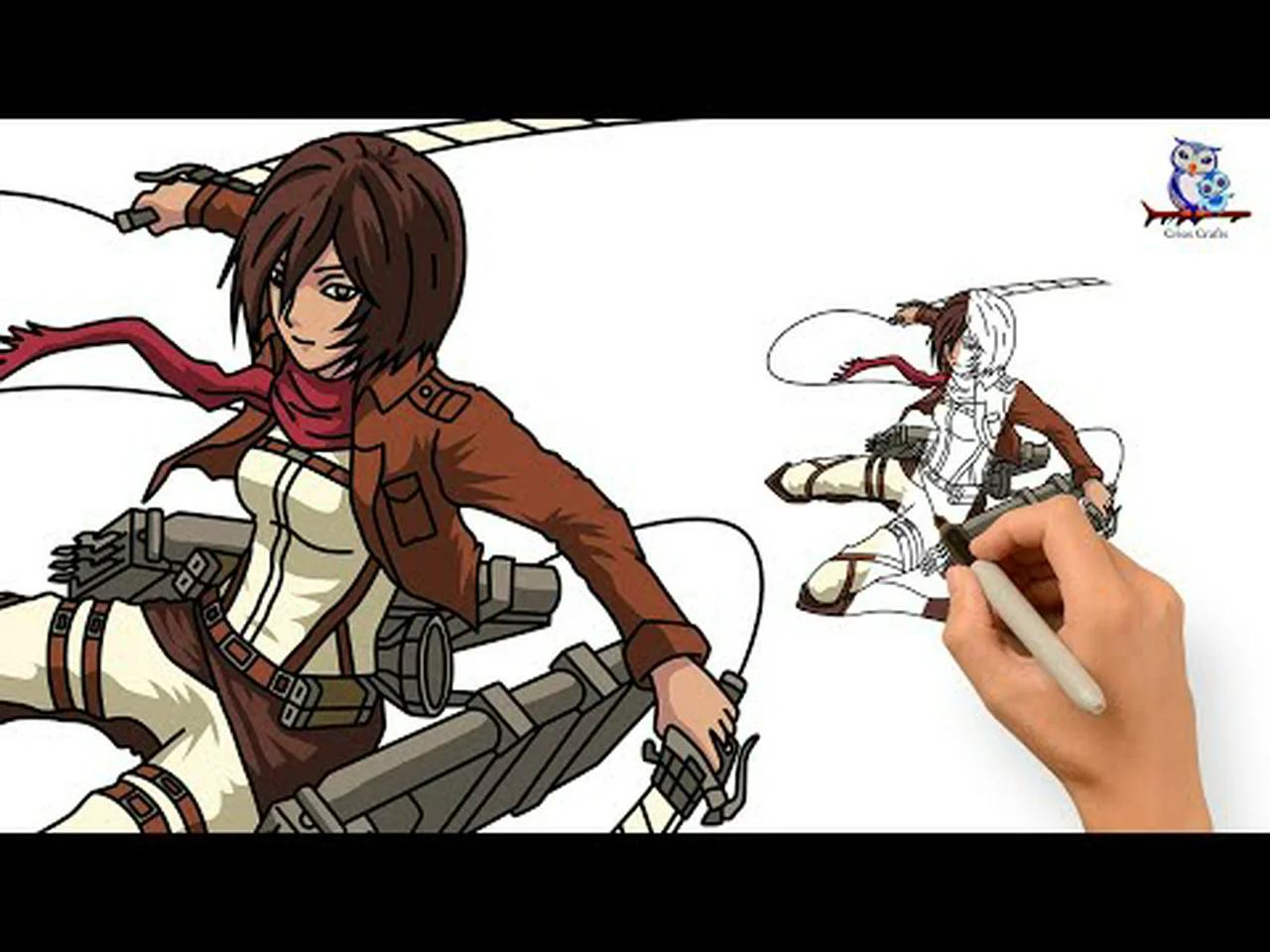 How To Draw Mikasa Ackerman - Attack on Titan Anime