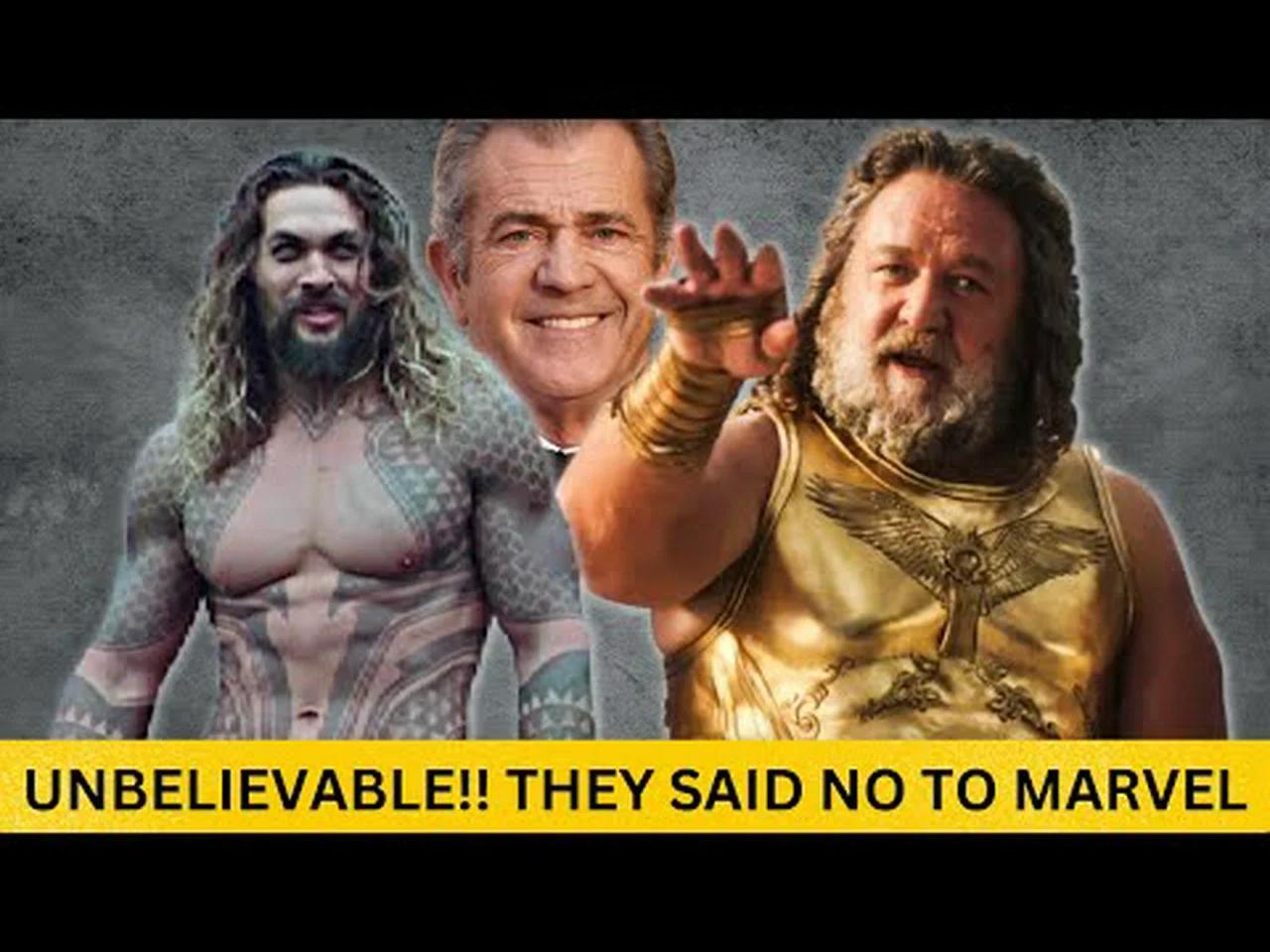 SHOCKING 😲😲FAMOUS PEOPLE WHO TURNED DOWN MARVEL ROLES!!