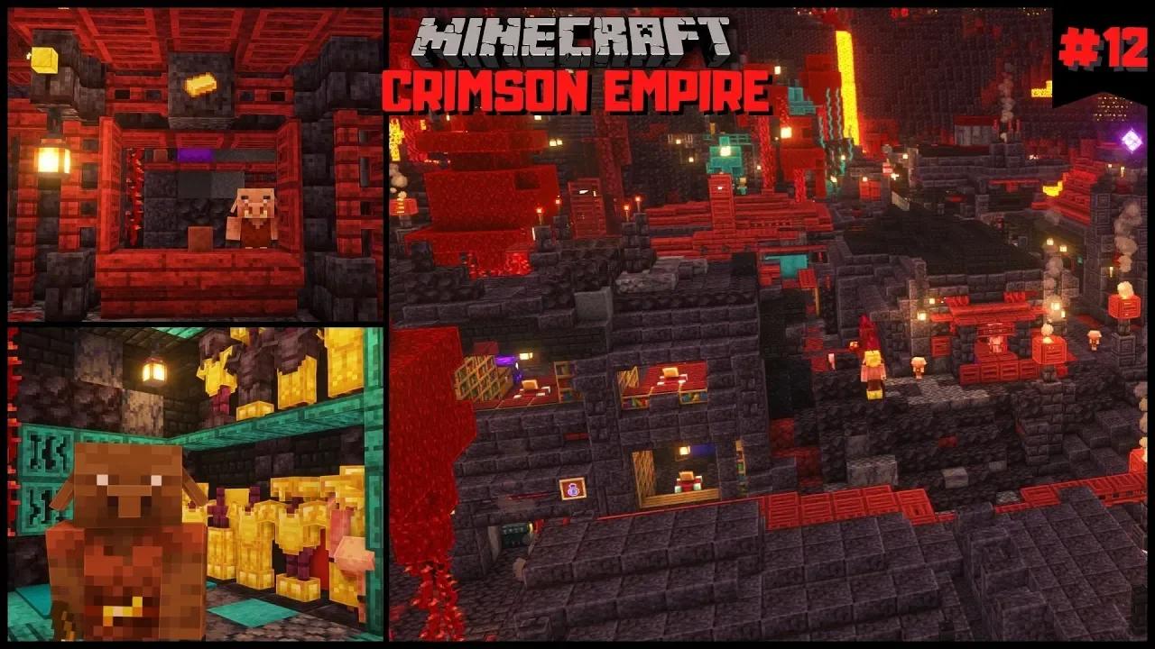MINECRAFT Nether City Shopping District [Timelapse]