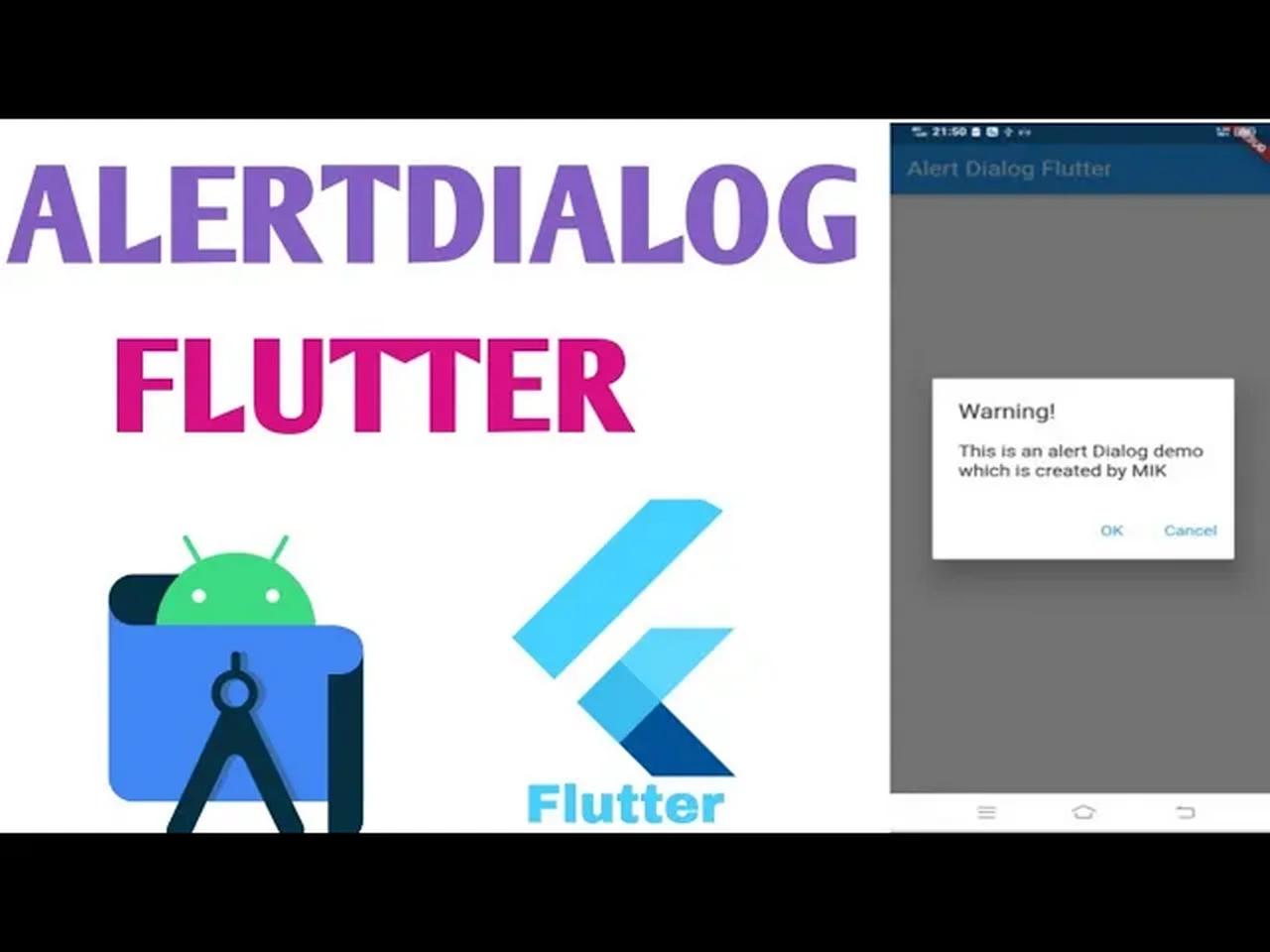 How To Use Alertdialog In Flutter Flutter Alertdialog Implement