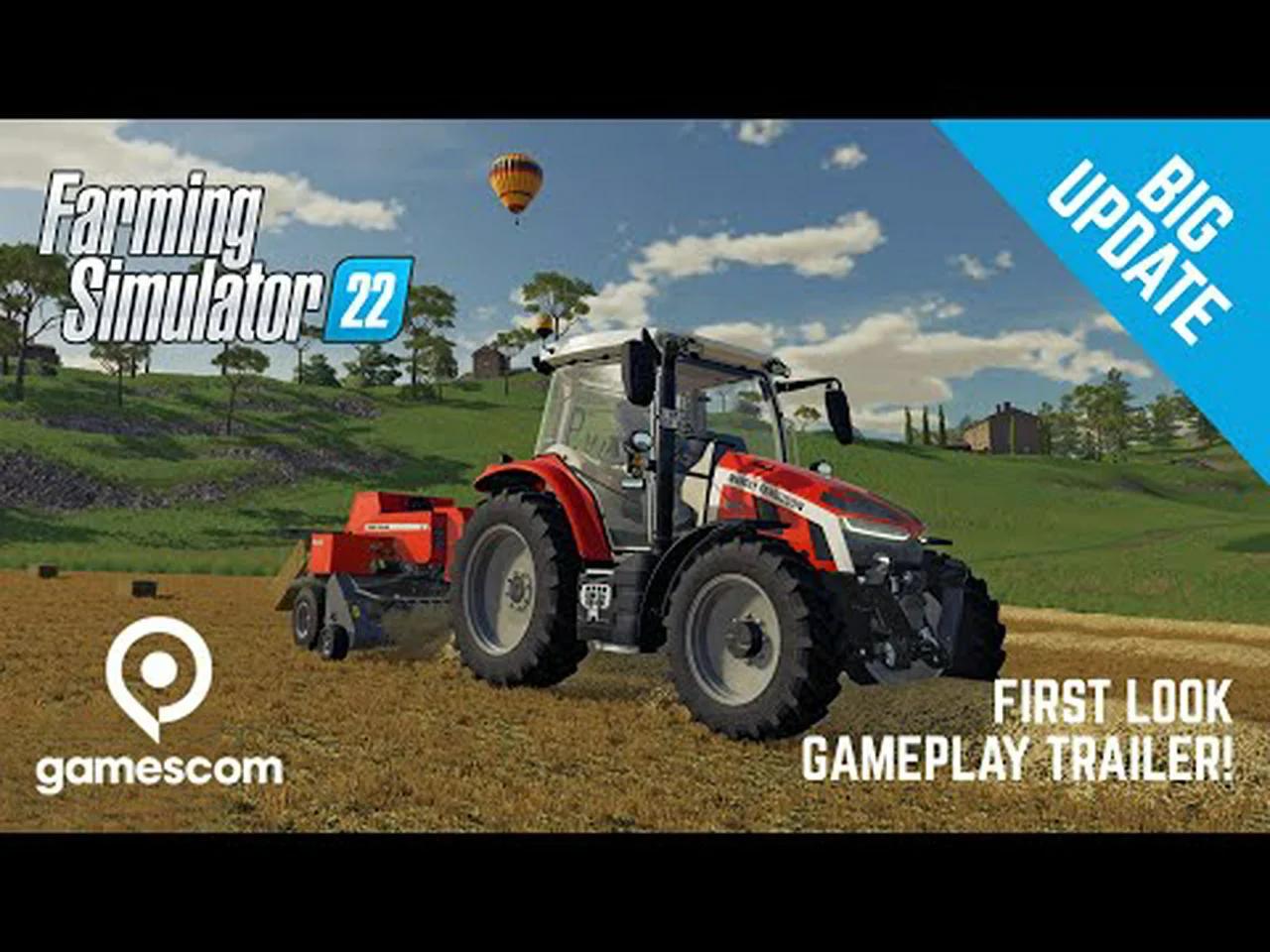 First Look - Farming Simulator 22 Gameplay Trailer - Gamescom