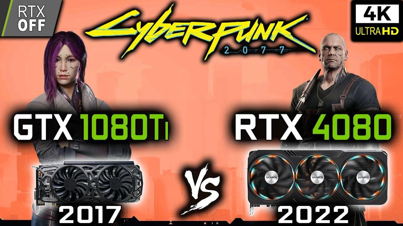 GTX 1080 Ti vs RTX 4080 in Cyberpunk 2077 | RTX - OFF | 4K - Benchmark