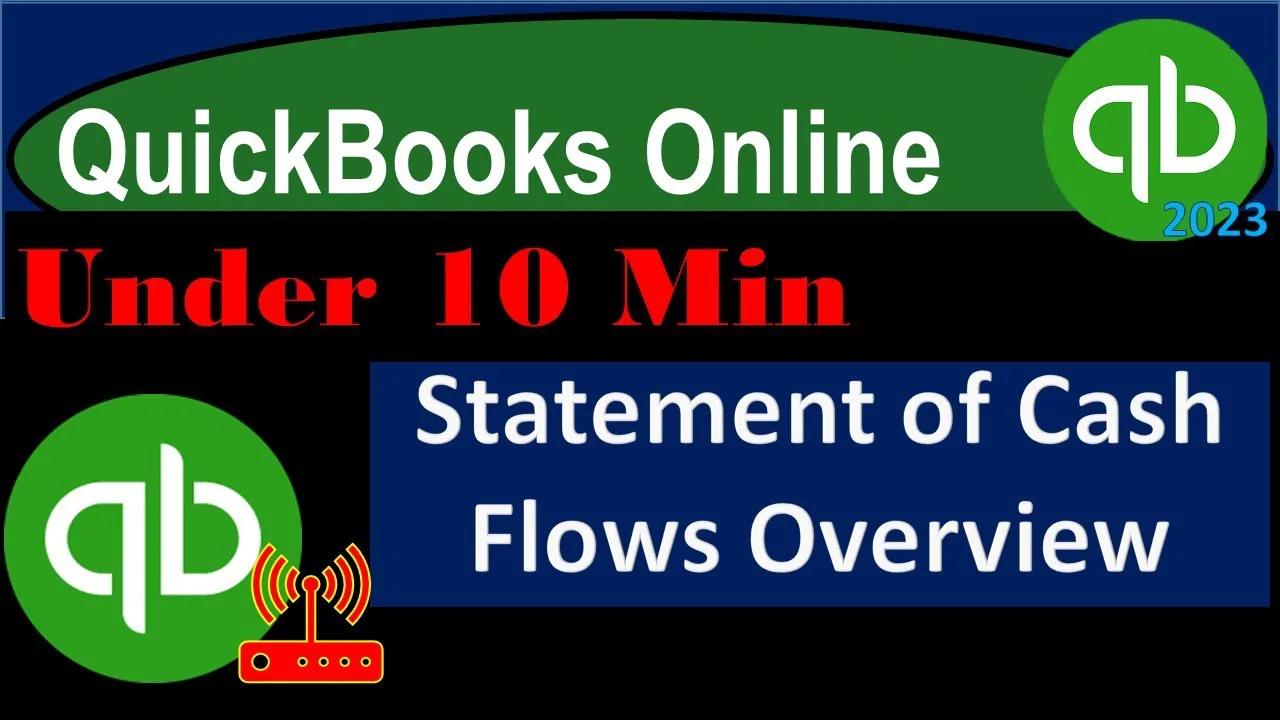 Statement of Cash Flows Overview - QuickBooks Online 2023