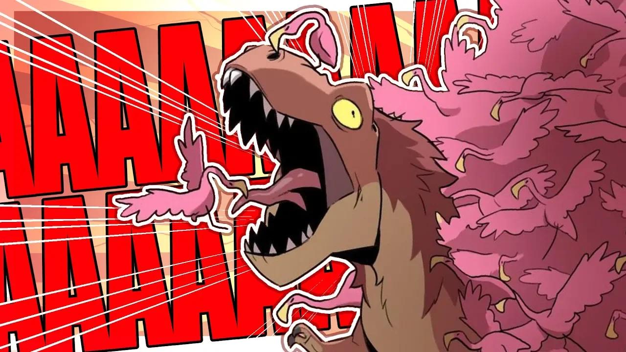 T-Rex Flamingo Attack (Jurassic World Comic Dub)