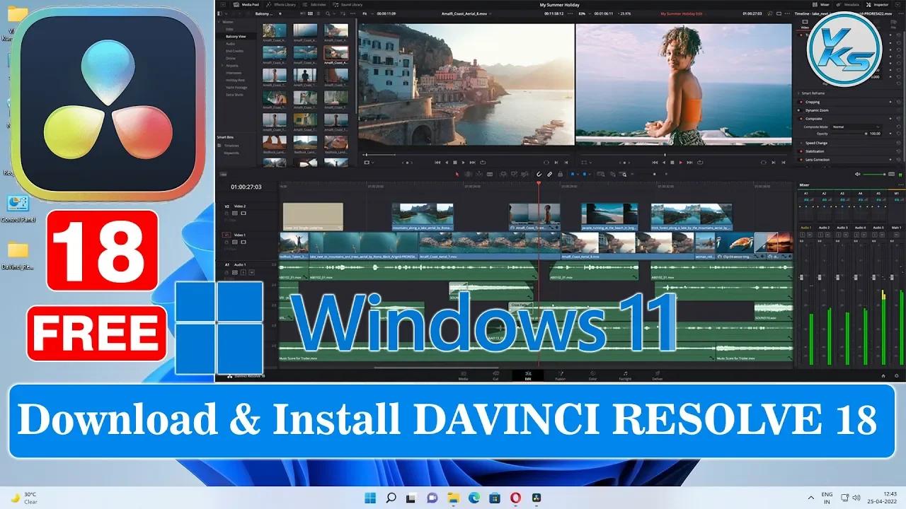 How To Download And Install DAVINCI RESOLVE 18 For FREE On Windows 11