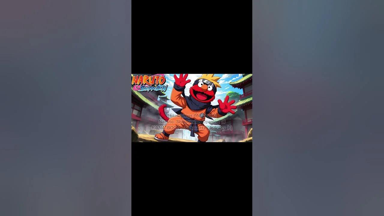 [Elmo sings/AI Cover] Naruto: Shippuden Opening 16 KANA-BOON - Silhouette