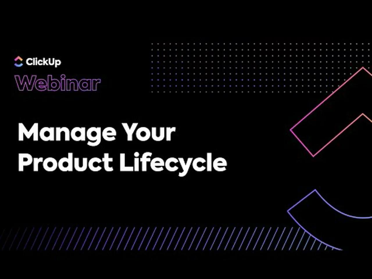Manage Your Product Lifecycle (Webinar)