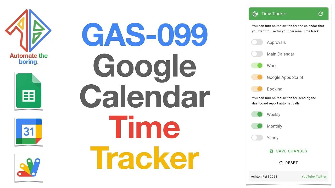GAS-099 Google Calendar Time Tracker