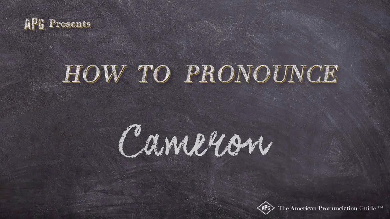 How to Pronounce Cameron (Real Life Examples!)