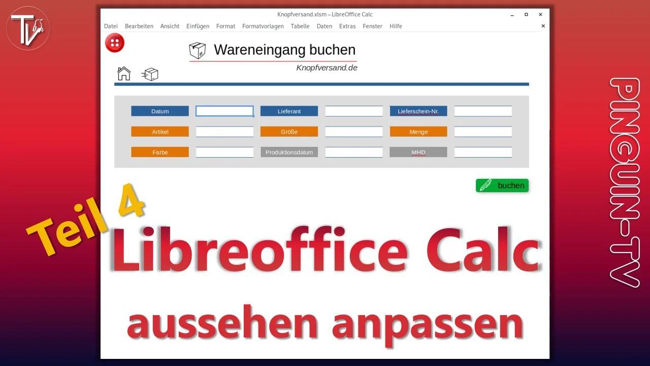 #libreoffice Calc - optisch anpassen #linux