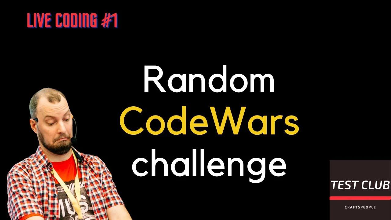 Live Coding Stream Solving Random Coding Challenge From Codewars 3651