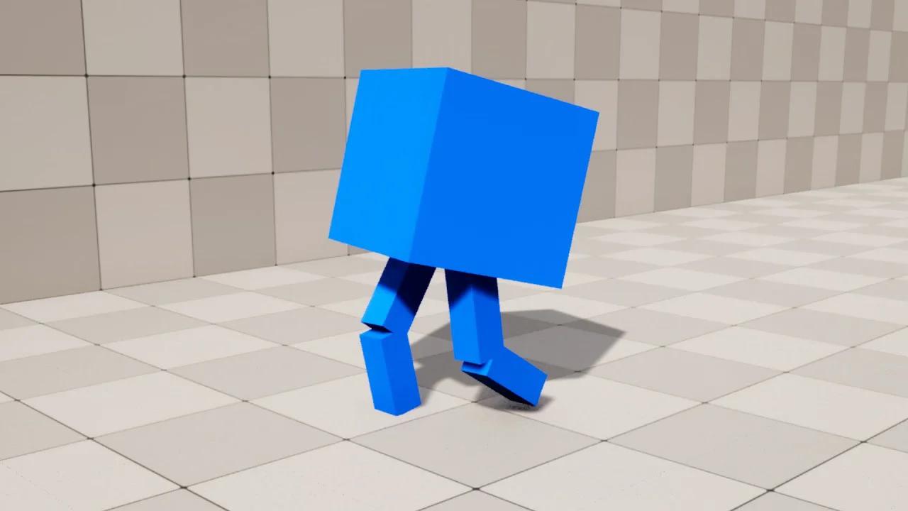 Procedural walking animation experiments in Unreal Engine 5