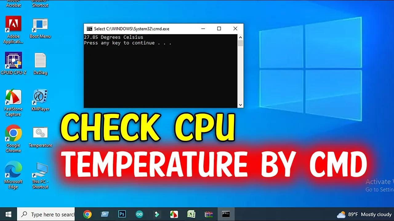How to Check and Monitor Your CPU Temperature on Windows PC without any ...