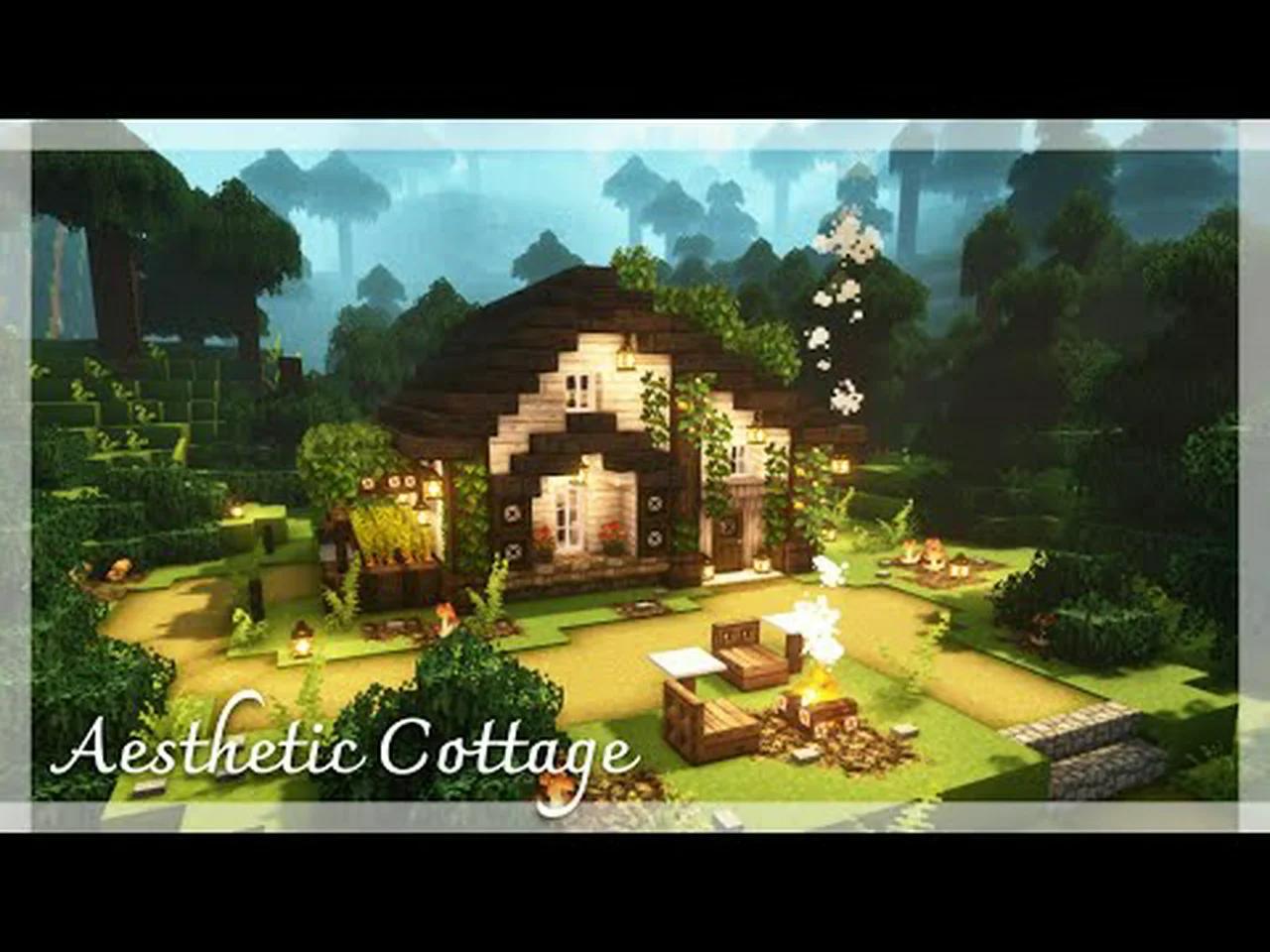 [Minecraft] 🌿 Aesthetic Cottage Tutorial / Cottagecore / House / Mizuno ...