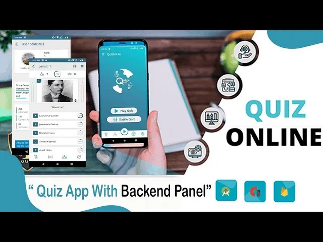 Firebase Project in Android Studio for Quiz App || Free Android Sourcode