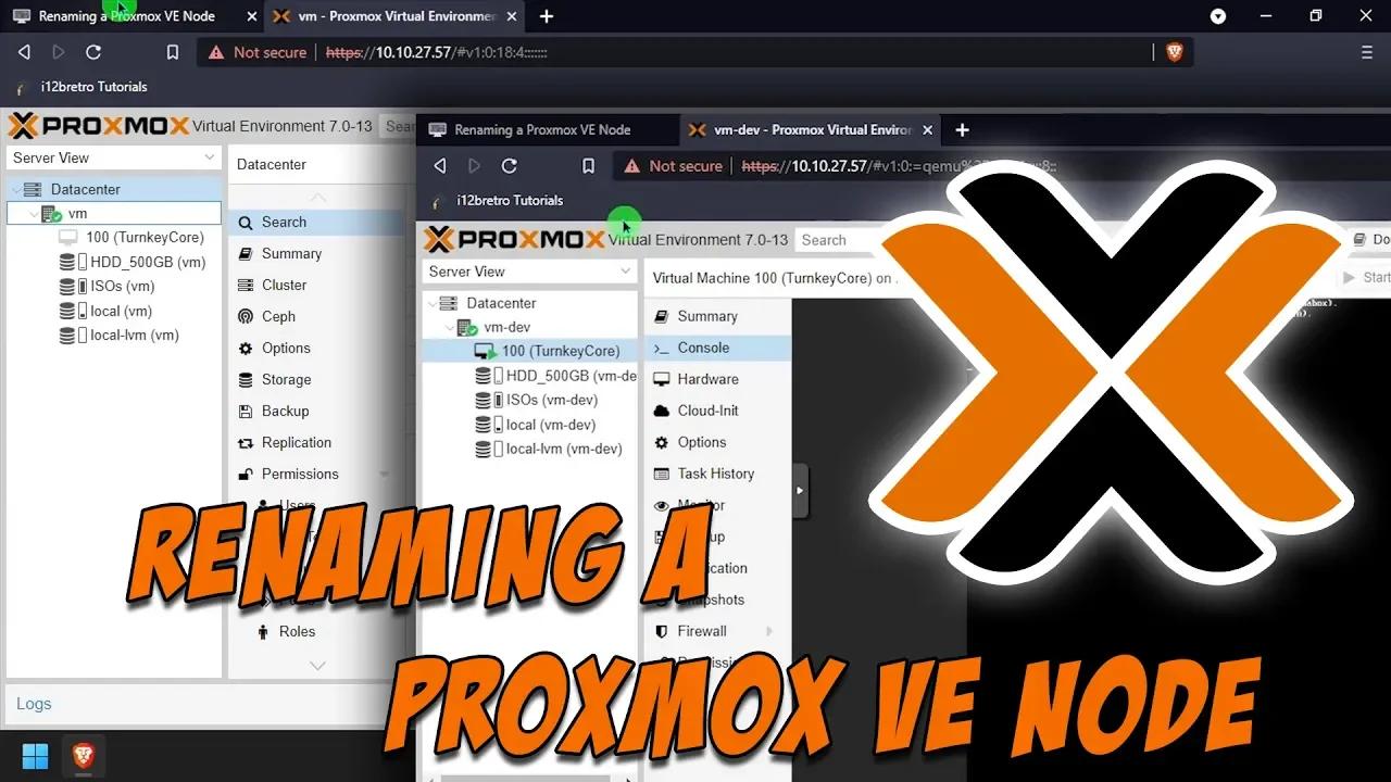 Renaming a Proxmox VE Node