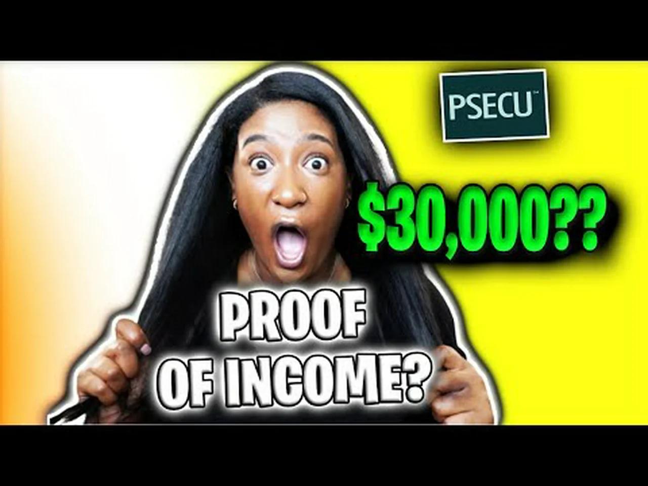 DO You NEED Proof Of INCOME For A $30,000 PSECU CREDIT CARD?