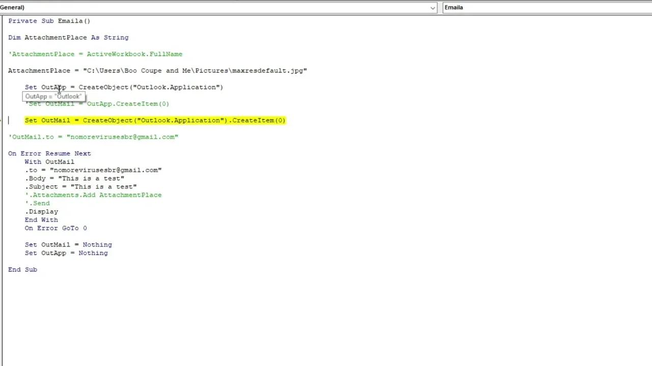 How To Send Outlook Emails In Excel Vba
